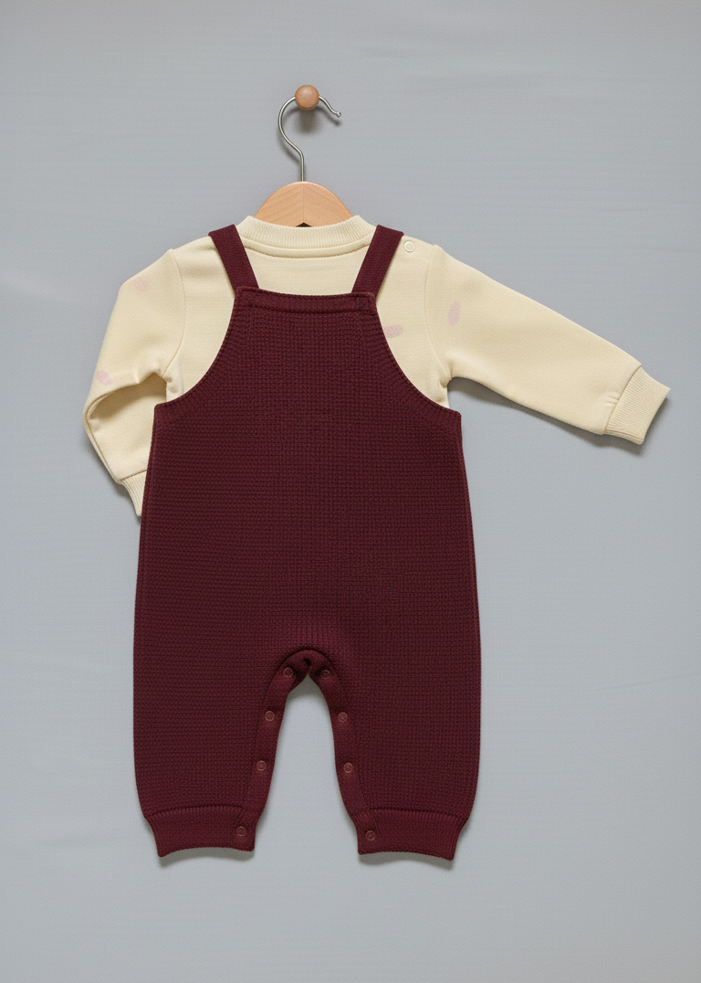 Toddler Bear Patch Dungaree Set – Thumbbarry