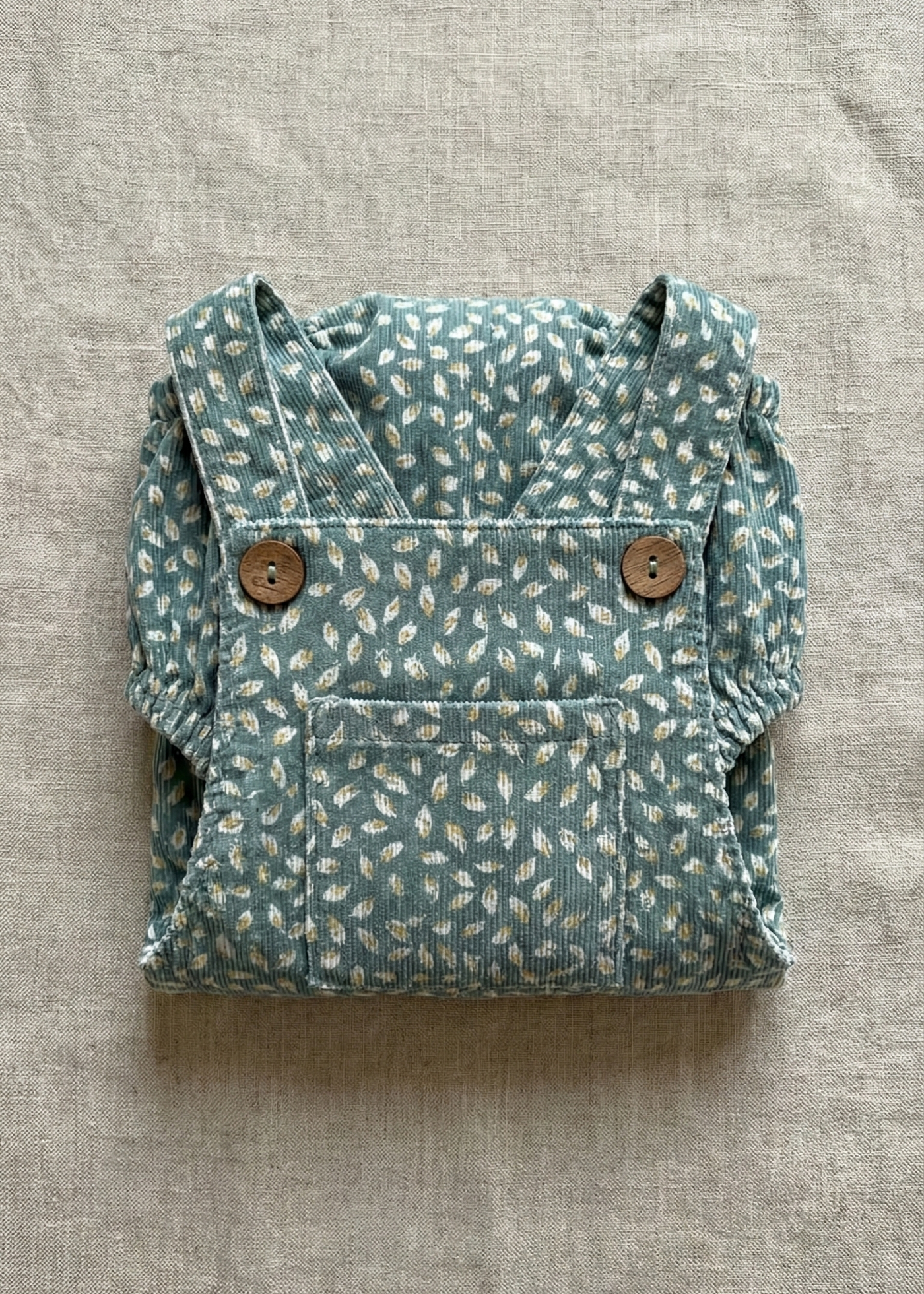 Baby Printed Cotton Dungaree Romper – Thumbbarry